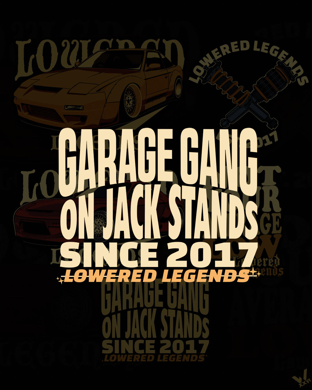 Garage Gang die cut sticker – Lowered Legends
